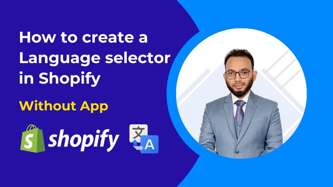 How to create Language selector in Shopify without app | Shopify Theme ...