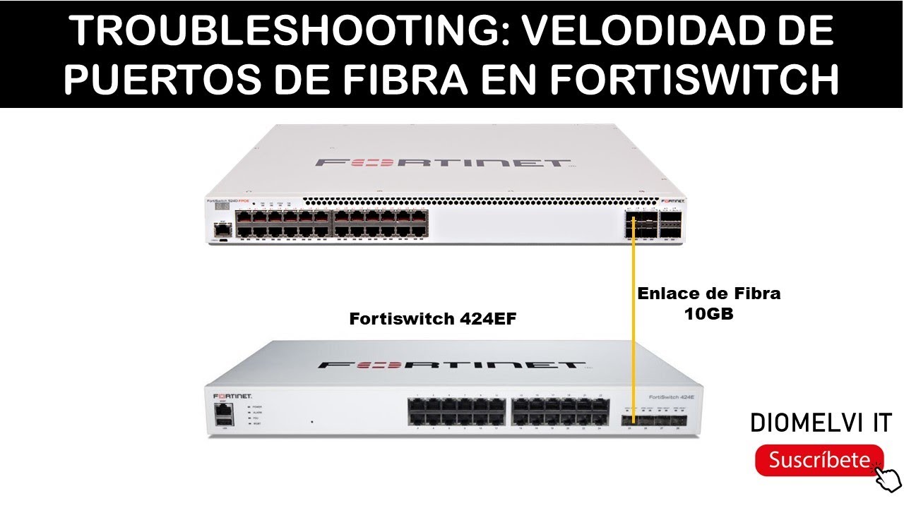 TROUBLESHOOTING: VELODIDAD DE PUERTOS DE FIBRA EN FORTISWITCH | COMO ...