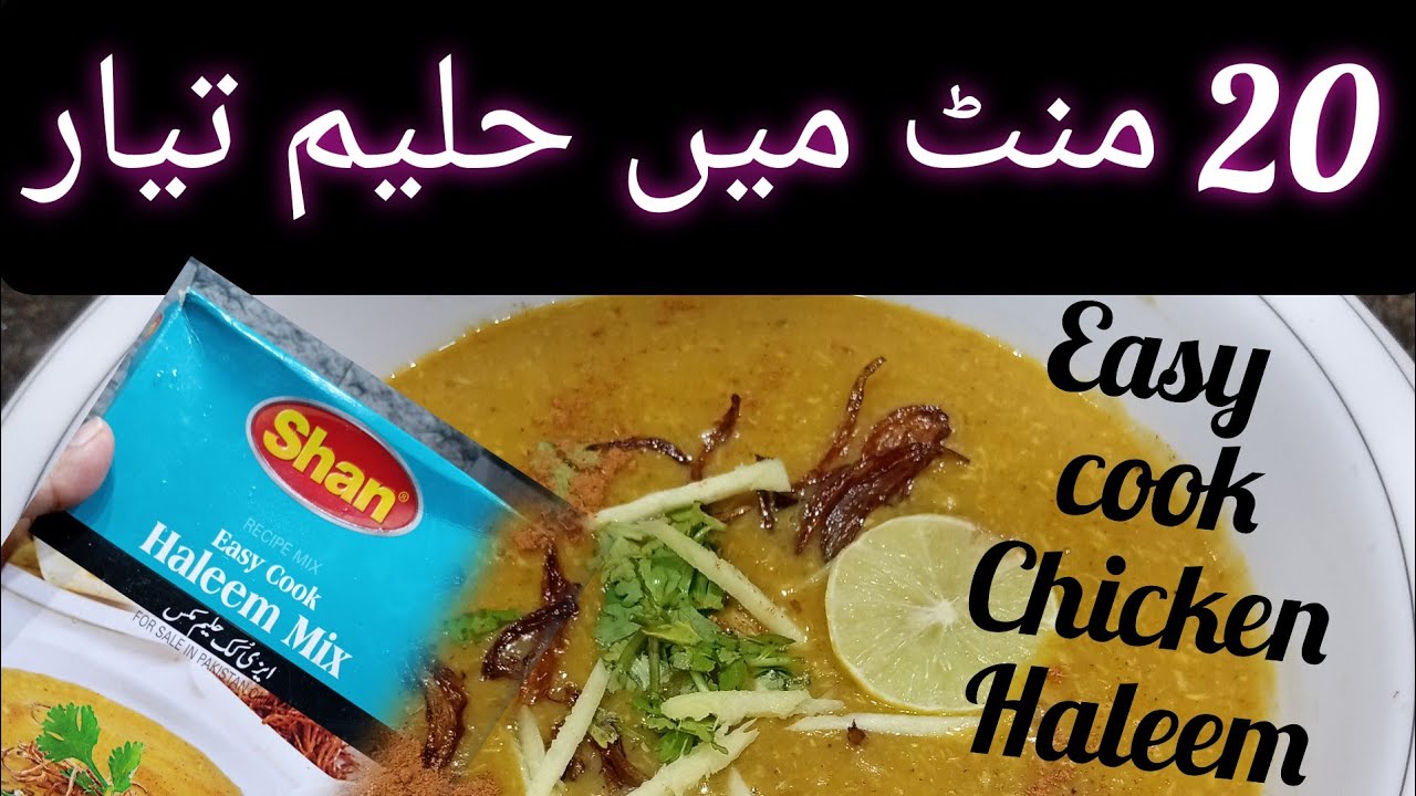 chicken Haleem with Shaan masala packet Easy - YouTube