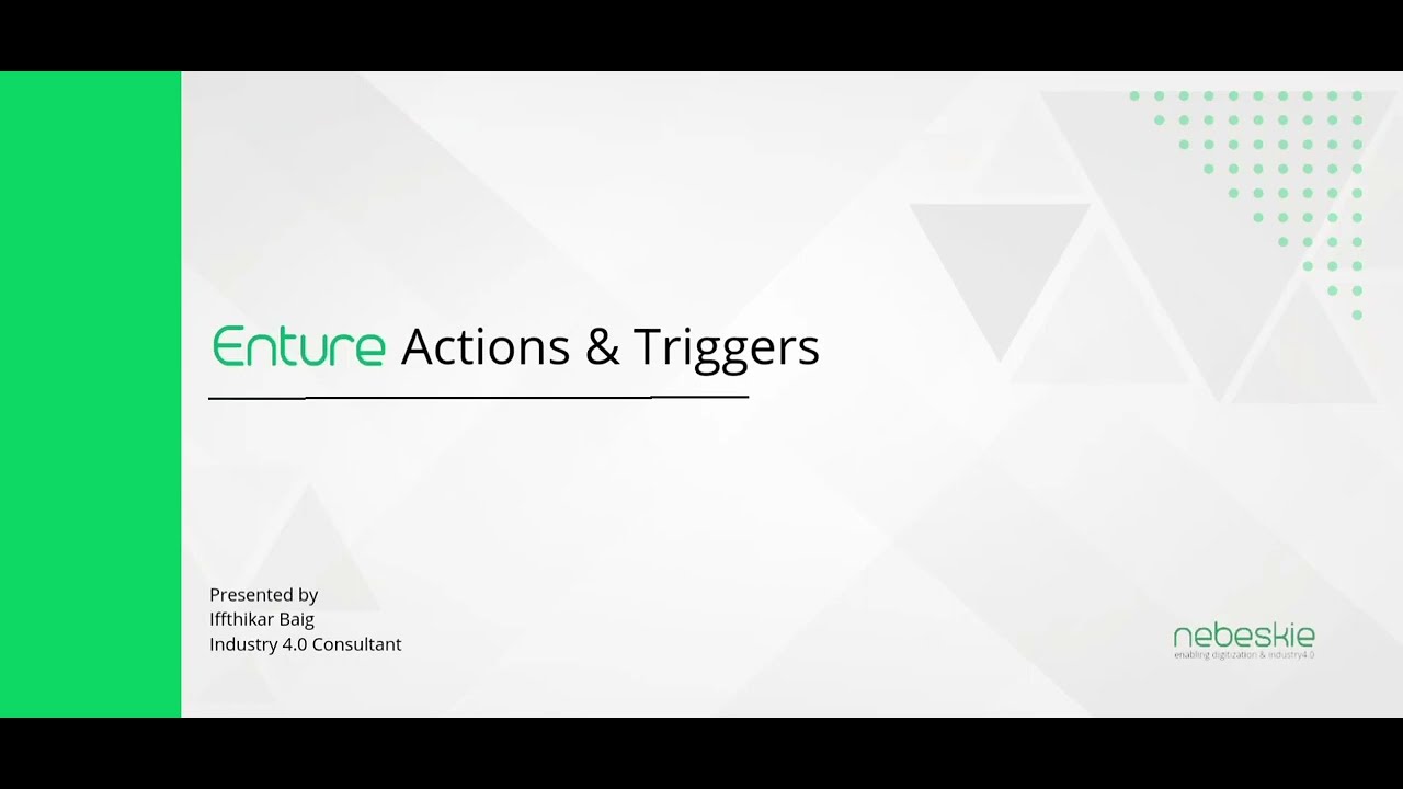 Enture Actions and Triggers - YouTube