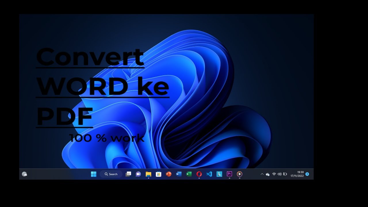 Convert/Ubah File Word ke PDF di DESKTOP dan SMARTPHONE - YouTube