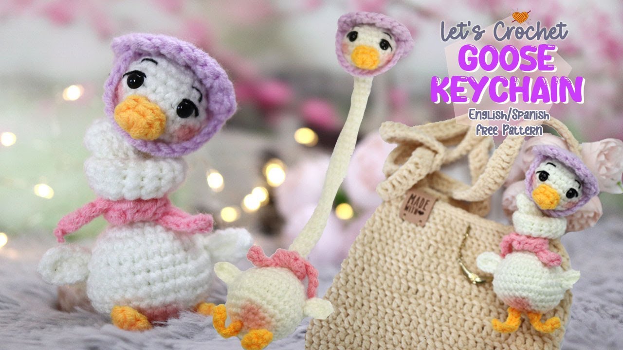 Goose Keychain Crochet Tutorial | How to Crochet Goose Keychain | Free ...