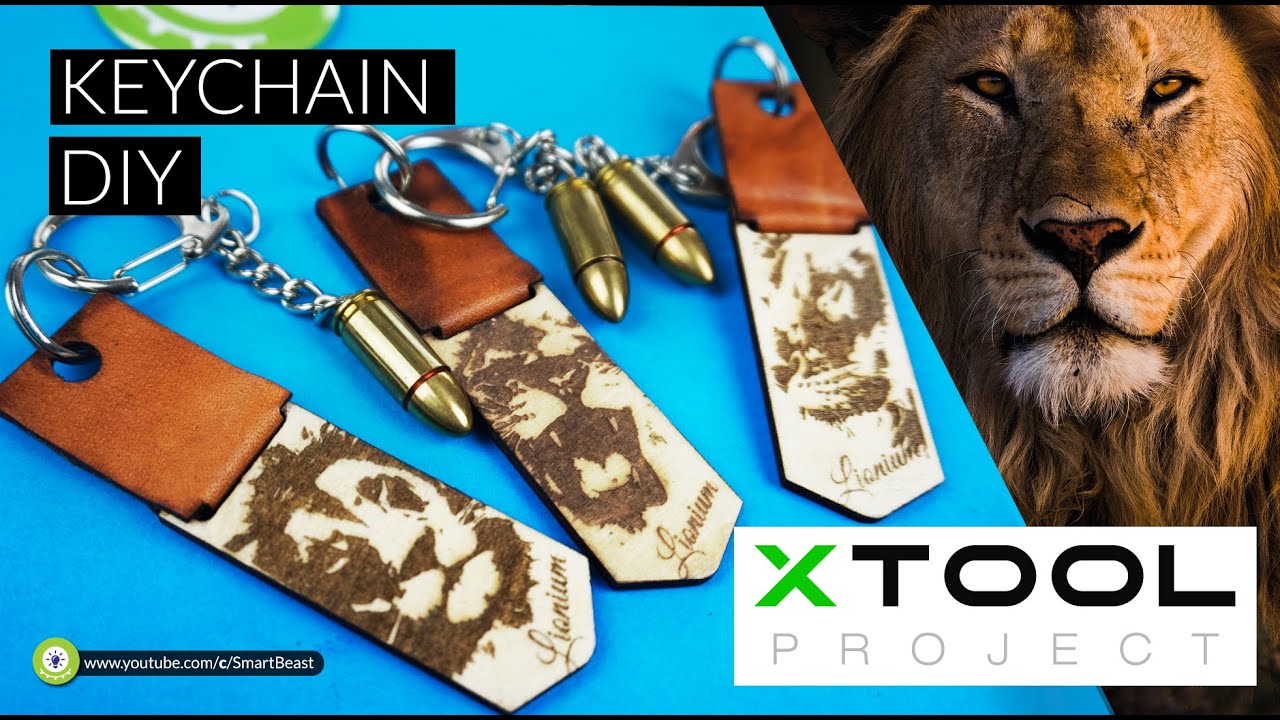 LIONS Keychain wood+ leather [DIY] --- XTOOL review - laser & blade ...