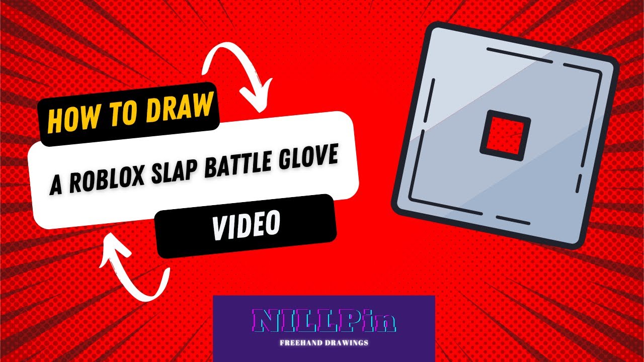 How to draw a glove from Roblox Slap Battles - YouTube