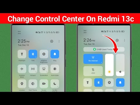 Redmi 13c Control Center Settings | Change Control Center On Redmi 13c ...