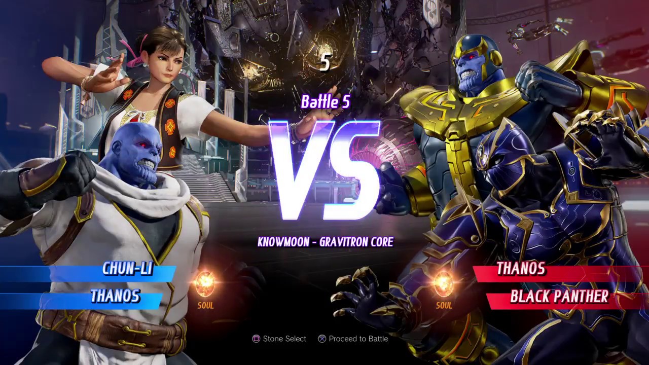 MARVEL VS. CAPCOM: INFINITE Chun-Li Alt.,Thanos Alt. Gameplay In Arcade ...