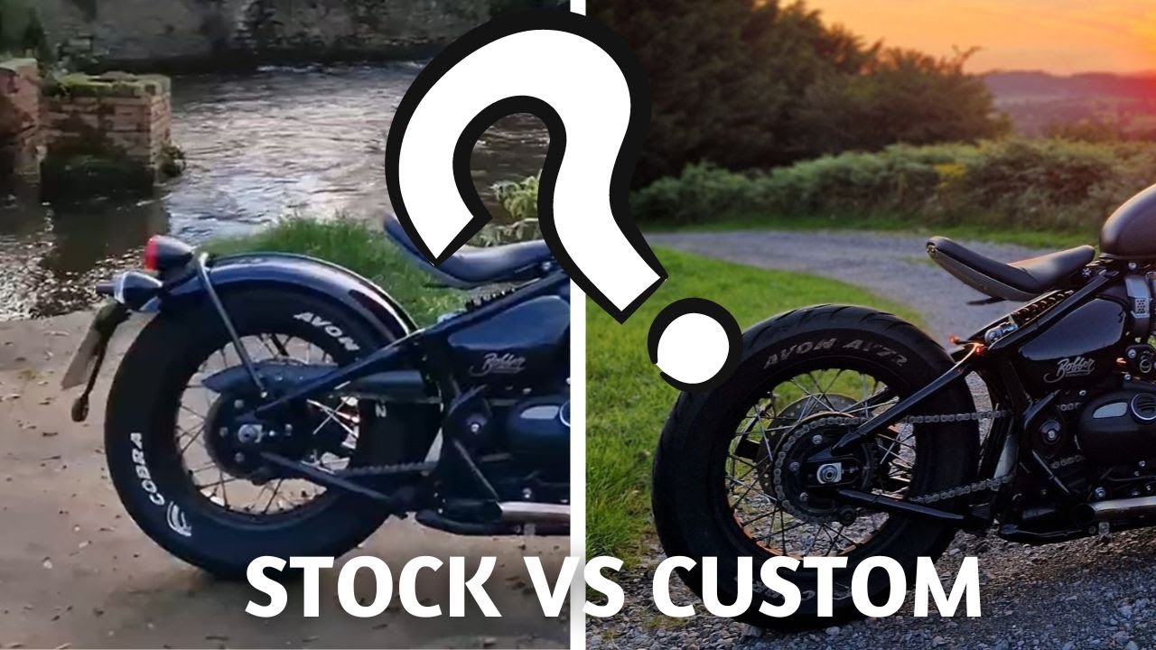 Before and After. Stock Fender Vs Rear fender delete on a Triumph ...