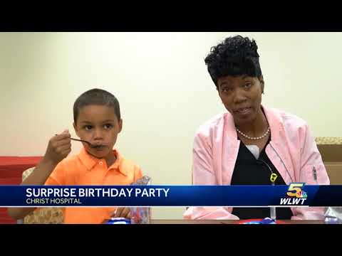 Hospital throws birthday party for boy who hasn't left sick grandmother's side