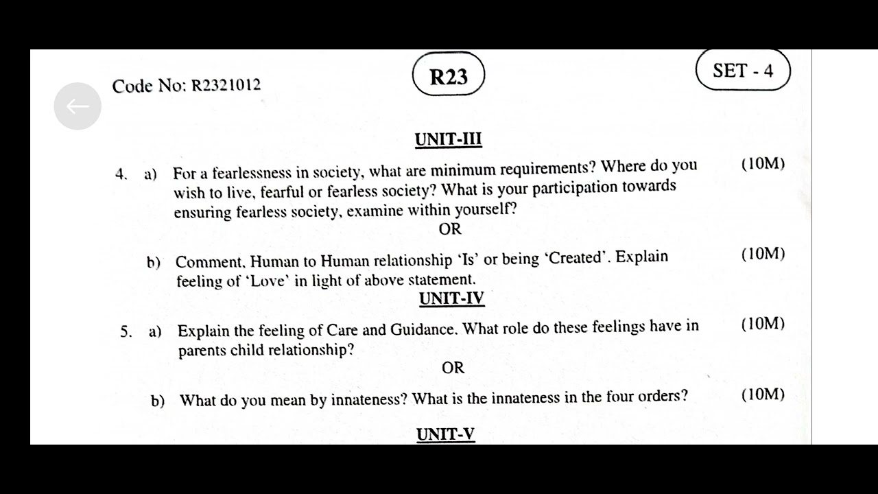 jntuk r23 - II nd btech - Universal human values understanding ...