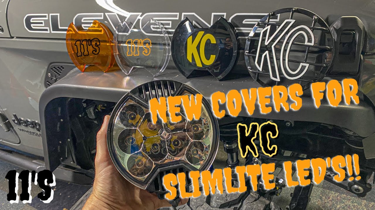 Covers for the KC SlimLite LED’s are finally here!! - YouTube
