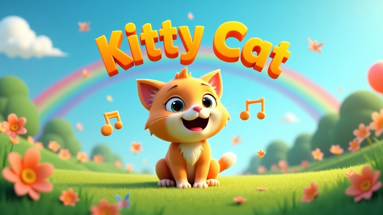 Kitty Cat Song | Cat Song | Kitty Song | Nursery Rhymes & Kid Songs ...