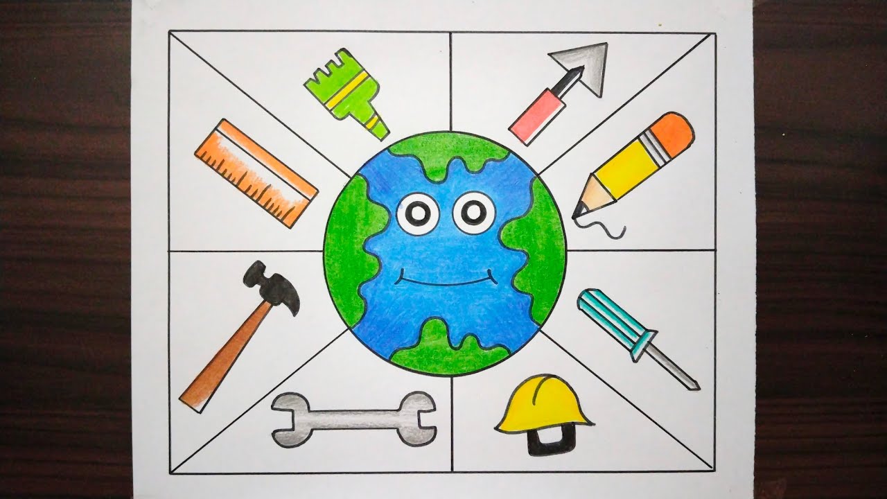 World Labour Day Drawing / World Labour Day Poster Drawing / Labour Day ...
