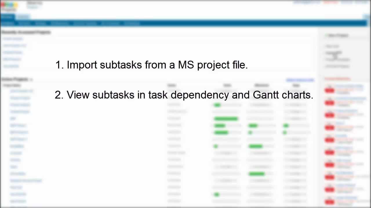 Zoho Projects - Subtasks - YouTube