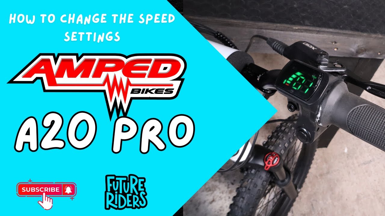 How to change the speed setting on the Amped A20 Pro - YouTube