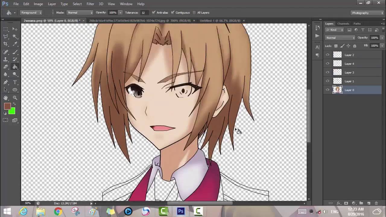 Speed Drawing Suzaku Ichiya Qualidea Code (Paint + Ps cs6) - YouTube