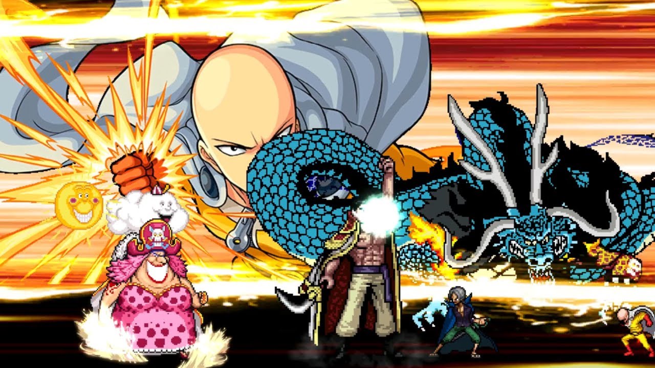 Saitama vs Old Gen Yonko - Battle Anime - YouTube