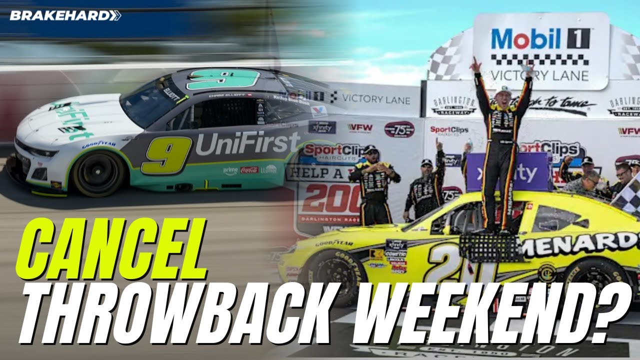 Chase Elliott Is Over NASCAR Throwback Weekend | Brandon Jones Wins ...