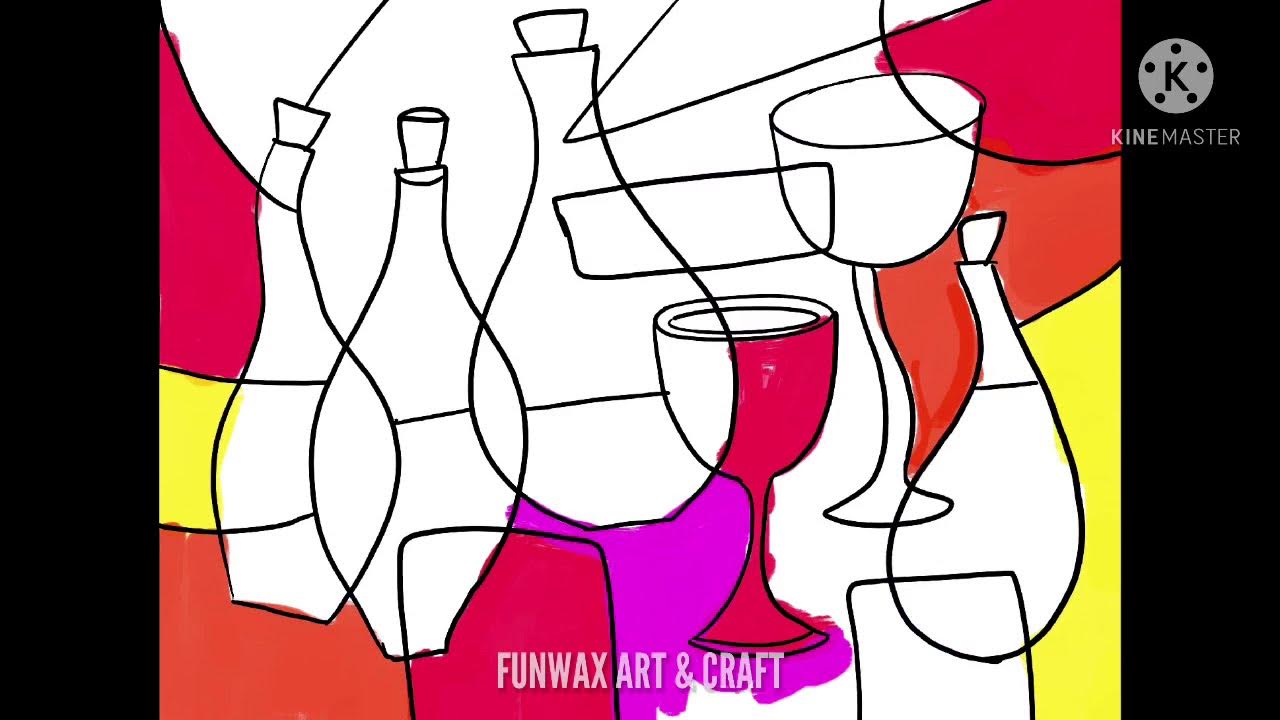 How to create still life cubist artwork step by step | Cubism art ...