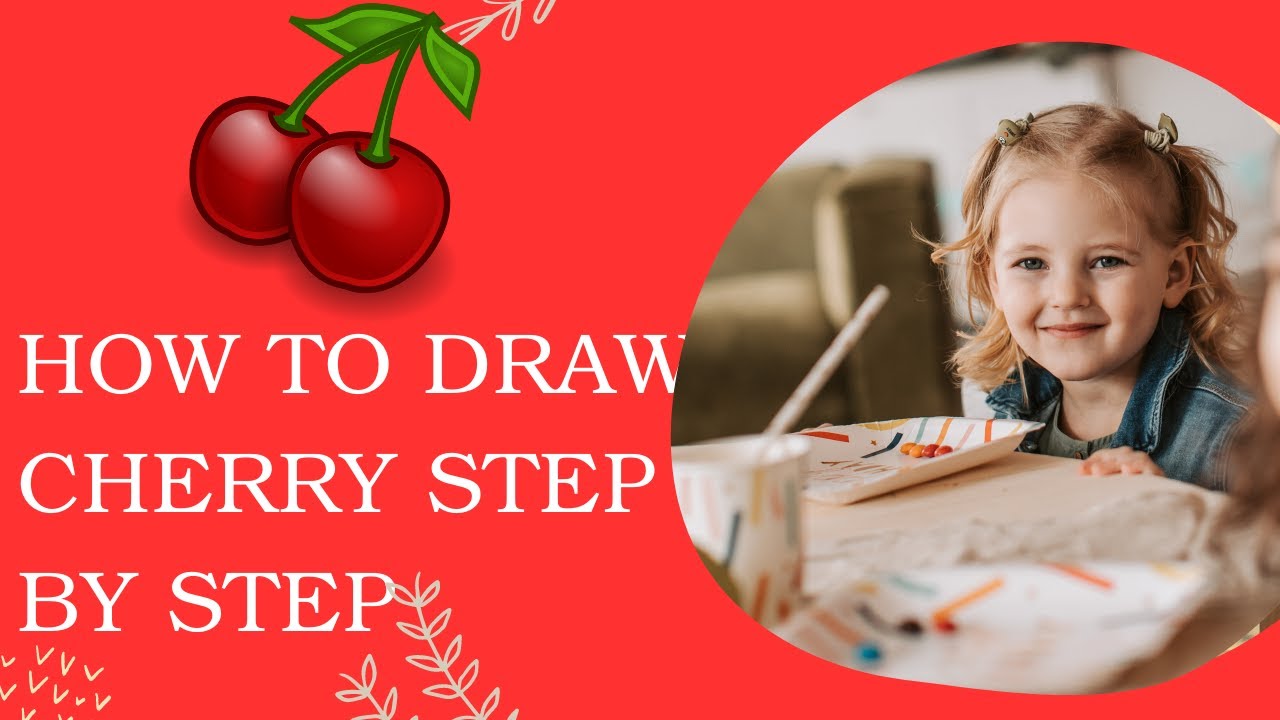 HOW TO DRAW CHERRY STEP BY STEP l EASY DRAWING TUTORIAL| Artikids - YouTube
