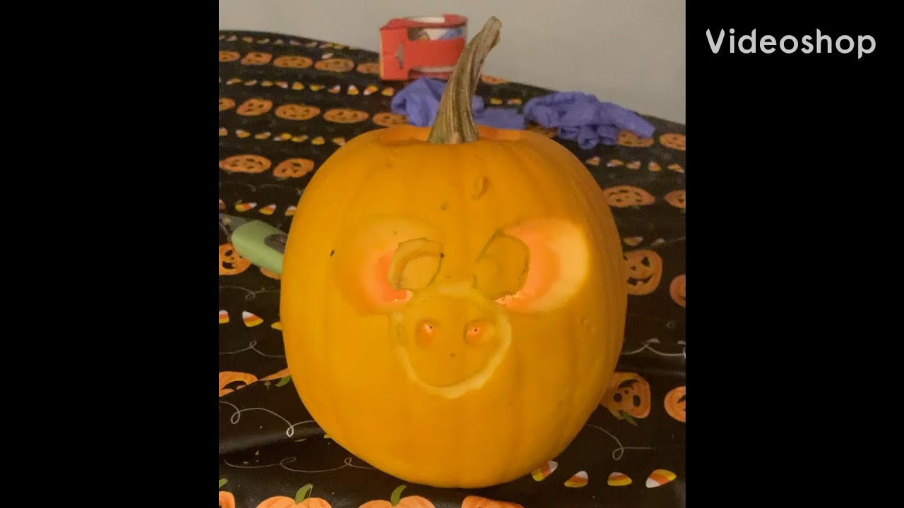 My Halloween Pumpkin Of 2020 Is Piggy! - YouTube