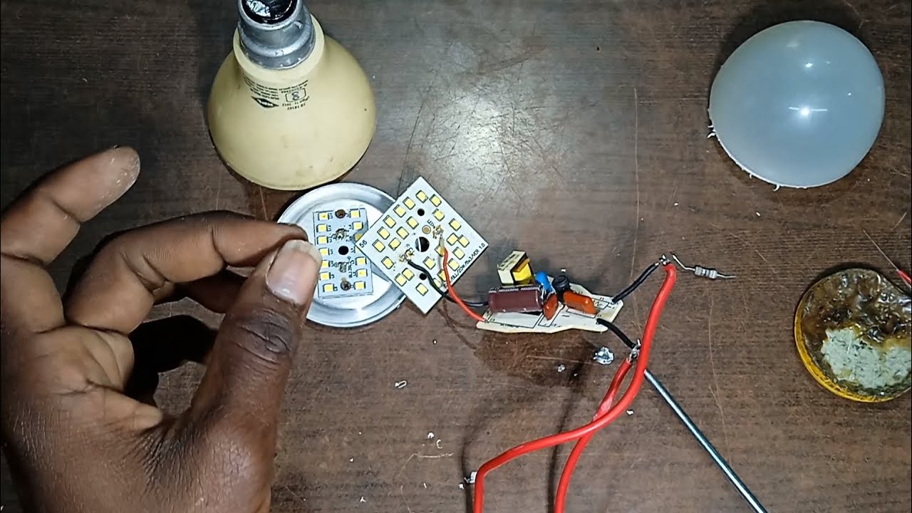 dead LED bulb repair - YouTube