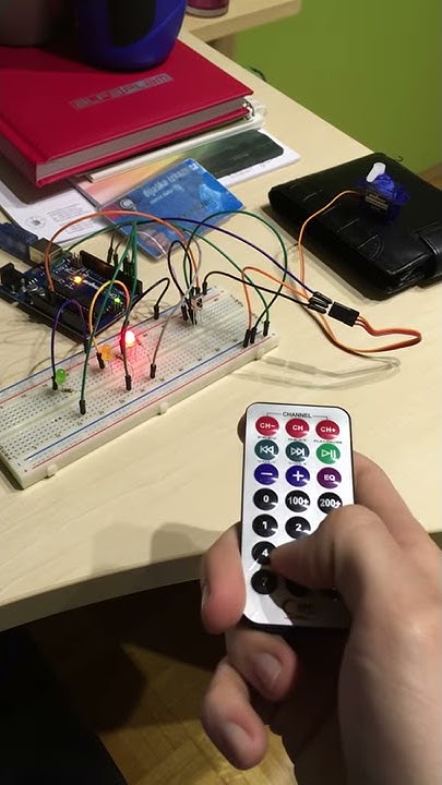 Arduino project using IR remote with LED and servo motor - YouTube