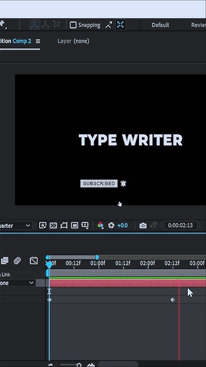 How To Make TYPEWRITER Effect in After Effects - YouTube