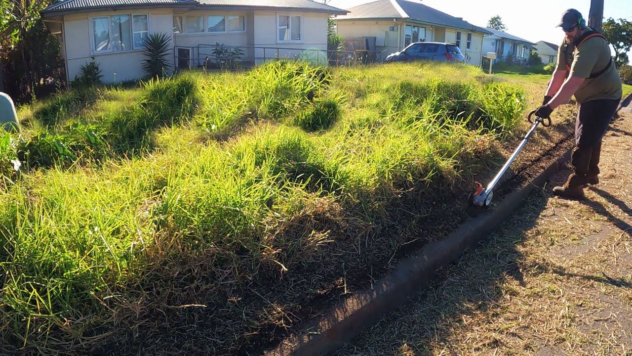 SHOCKING OVERGROWN Lawn Care TRANSFORMATION for Lady In NEED | AMAZING ...