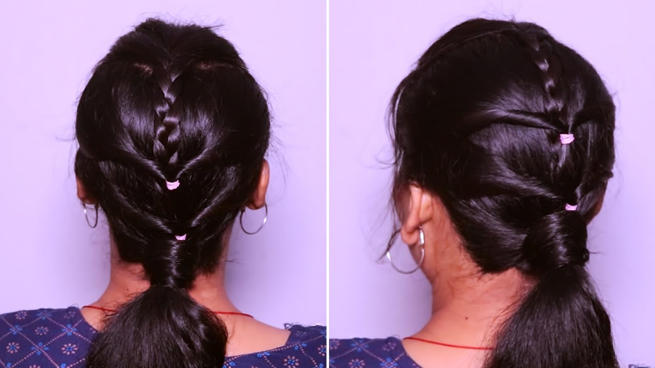 Wow !! Amazing & Beautiful Low Ponytail Hairstyle For Girls - YouTube