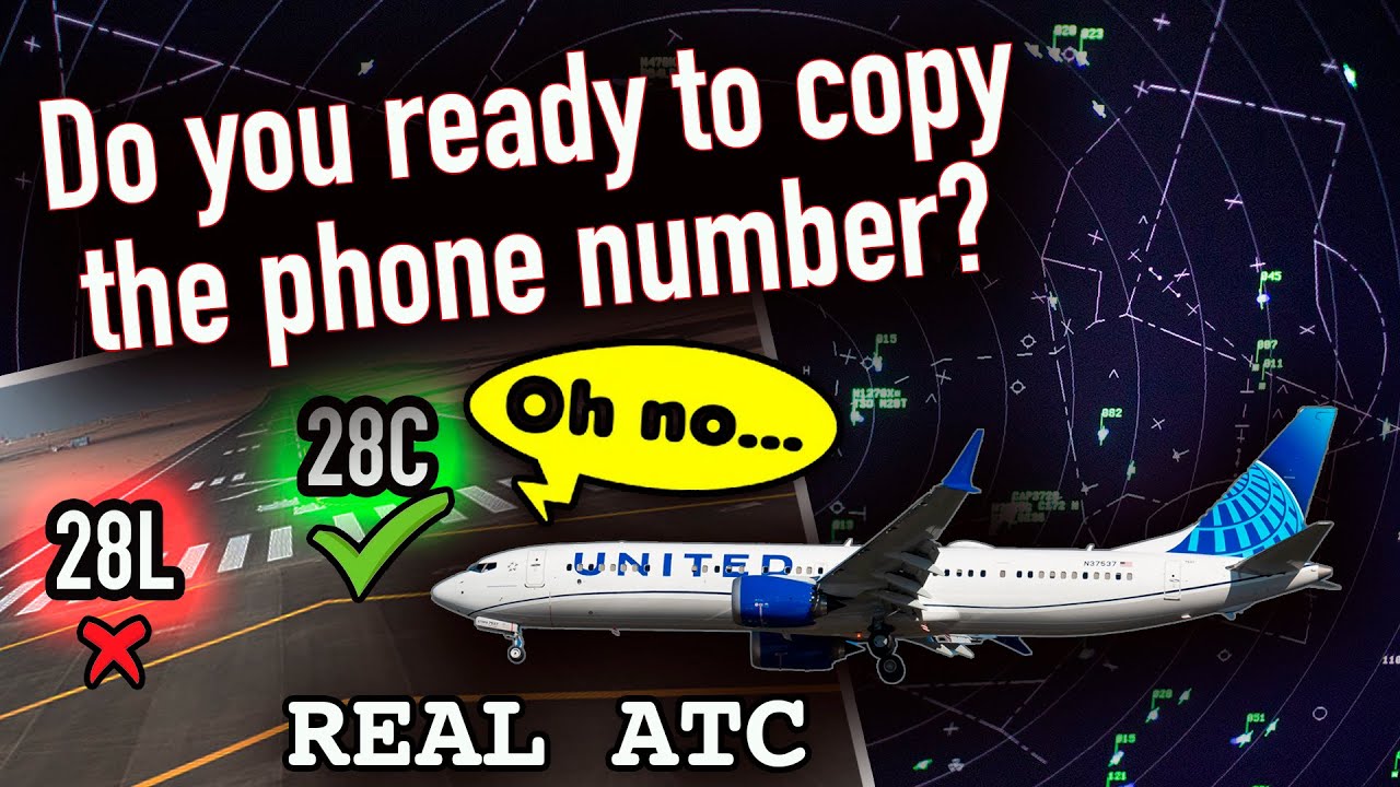 UNITED Boeing 737 MAX Landed on WRONG RUNWAY. Pilot deviation. REAL ATC ...