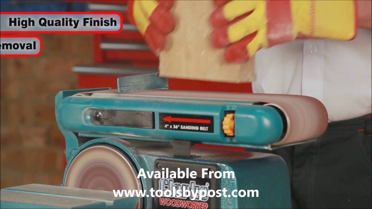 Clarke CS4 6D Belt & Disc Sander - YouTube