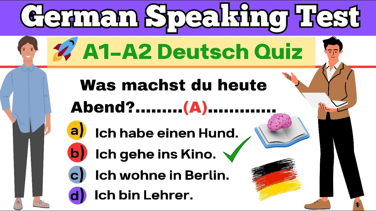 🇩🇪 German Speaking Practice: A1–A2 Quiz | Fill the Gaps in Real ...