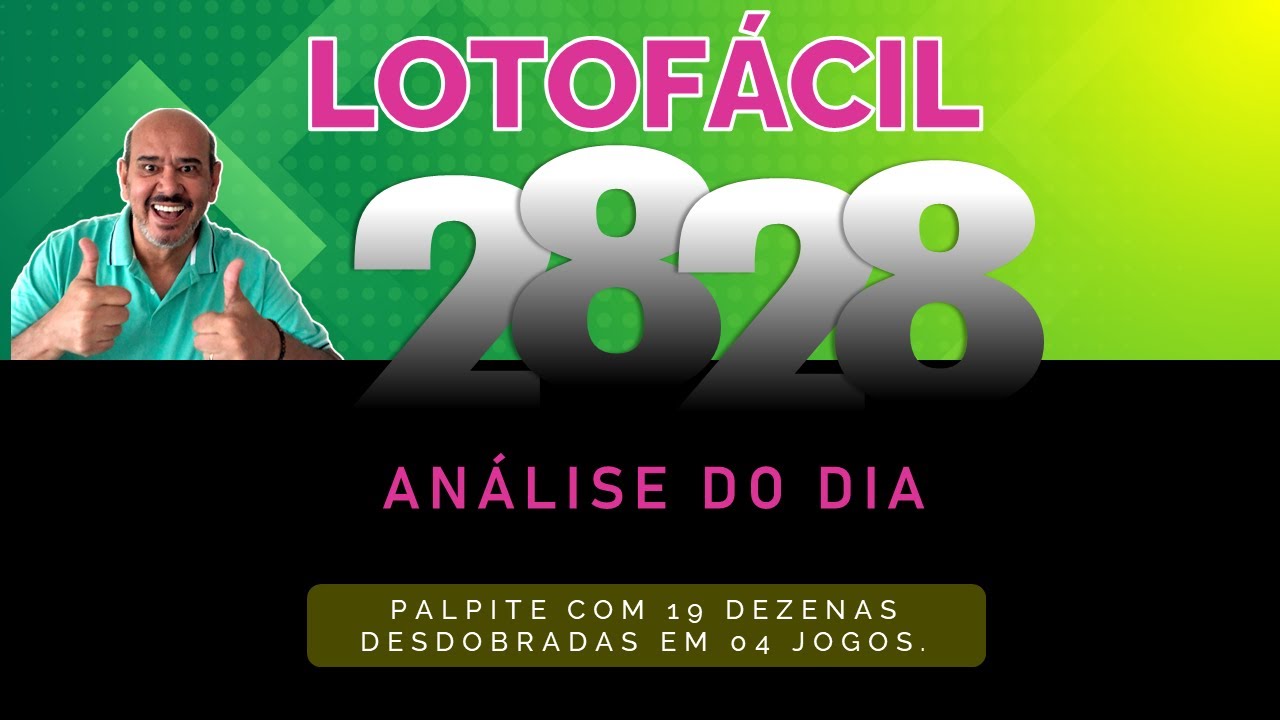 ANALISE E DICAS LOTOFACIL 2828 - YouTube