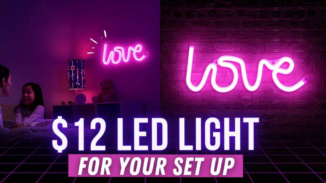 Lumoonosity Love Neon Sign/Light w/ On/Off Switch, Aesthetic ...
