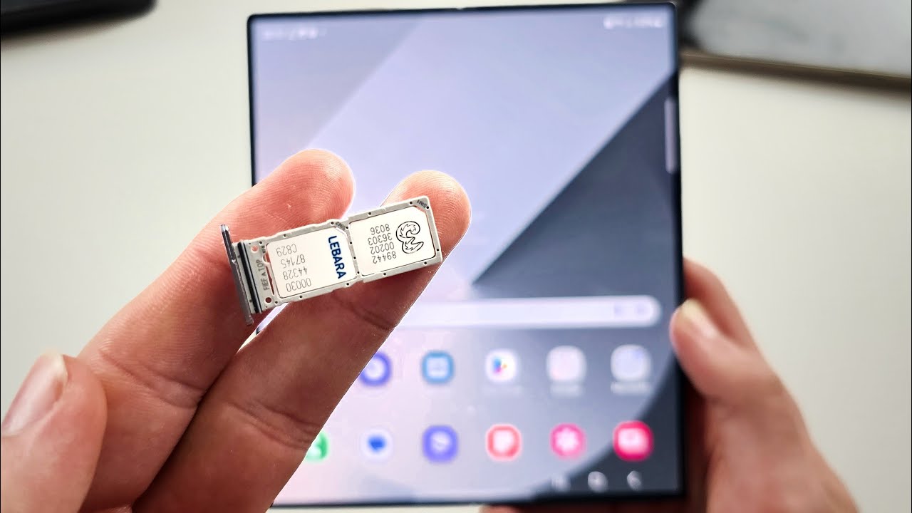 How To Setup Dual SIM on Samsung Galaxy Z Fold 6 - YouTube
