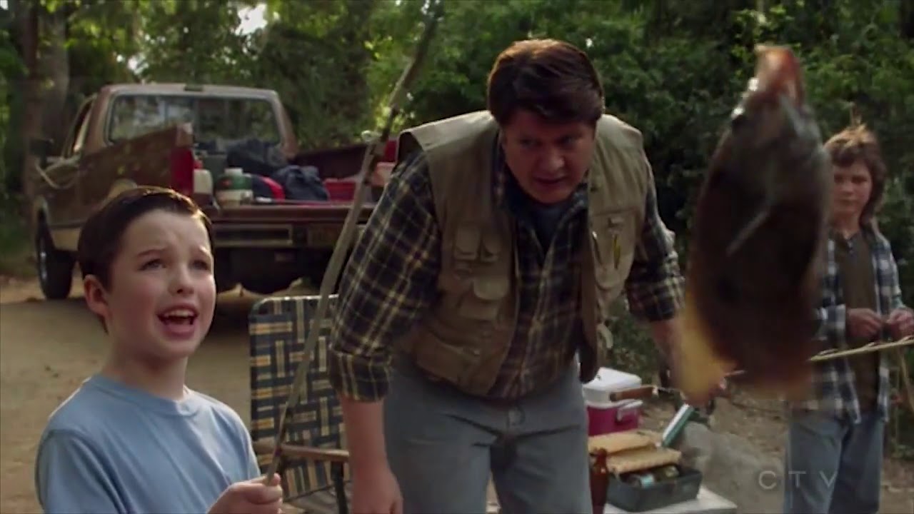 56 Sheldon's Fishing and Camping Young Sheldon - YouTube