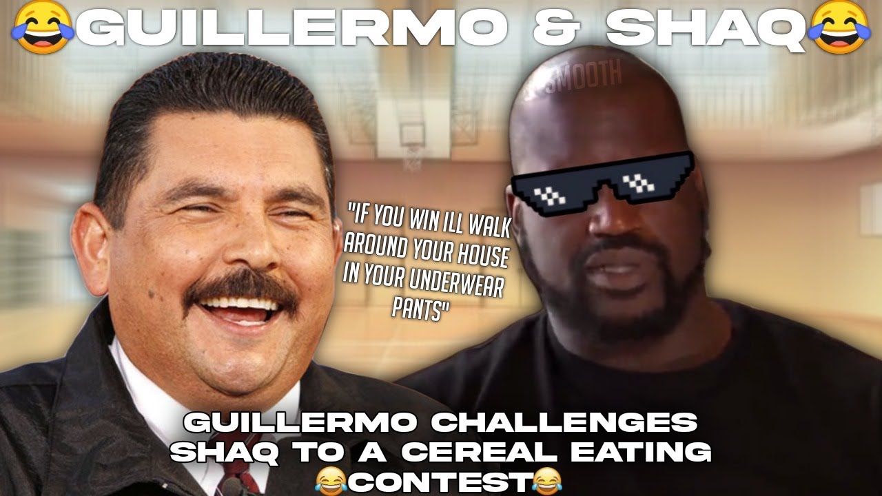 Guillermo Challenges SHAQ To A Cereal Eating Contest😂 #nba #viral - YouTube
