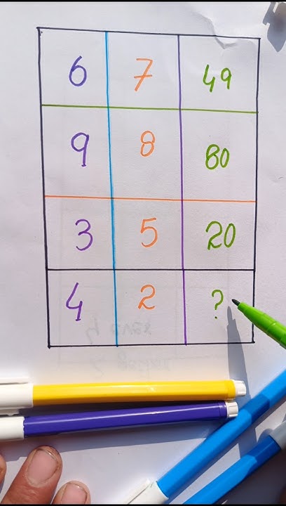 Mental maths puzzle😊 test - YouTube