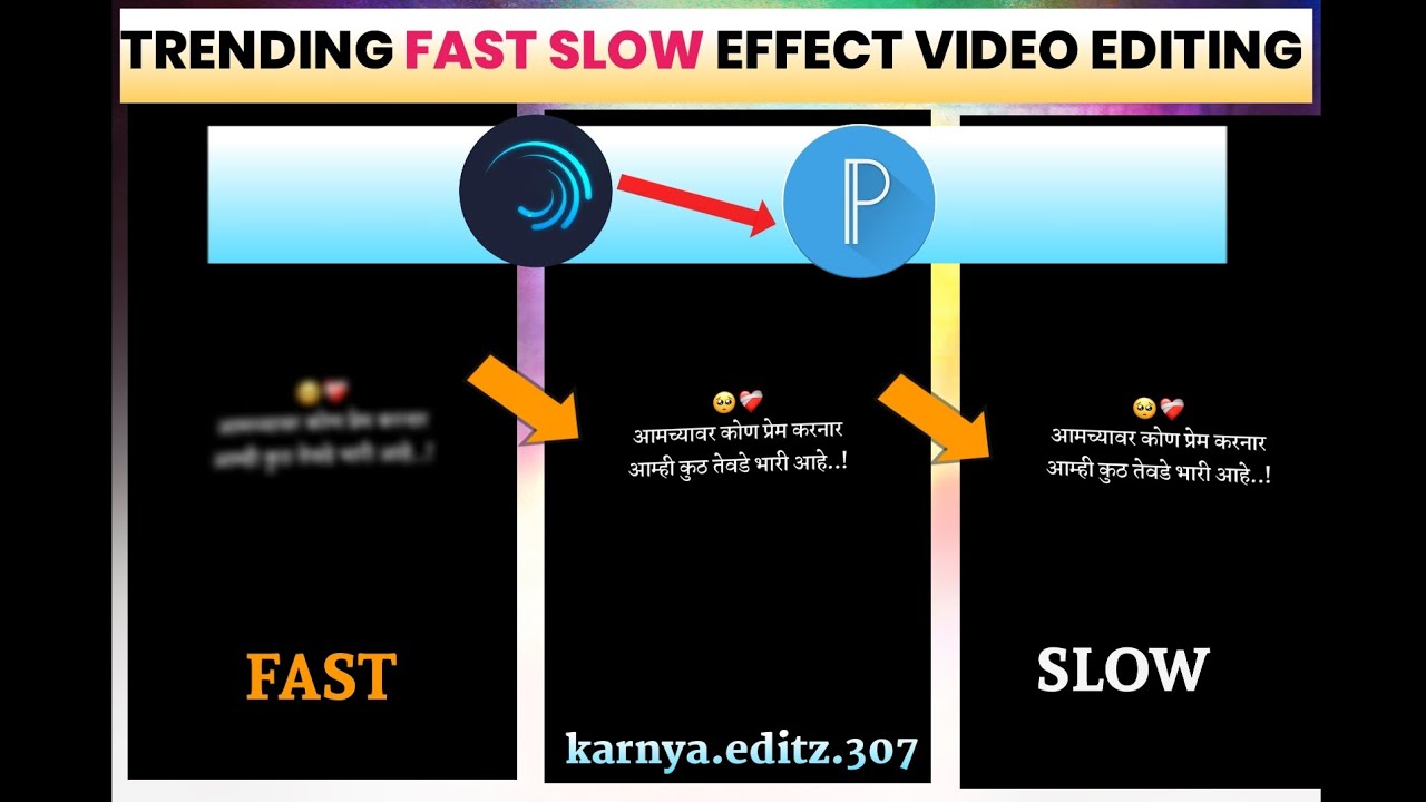 Fast Slow Effect Shayari Video Editing in Alight Motion | Alight Motion ...