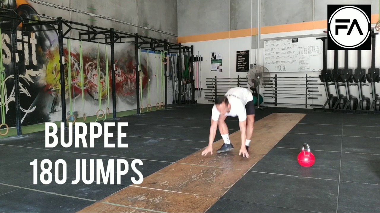 Exercise Library: Burpee 180 Jumps - YouTube