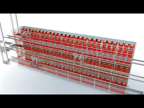 GEBHARDT miniload OLS Shuttle - YouTube