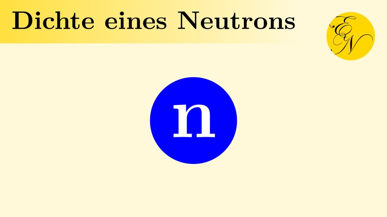 Dichte eines Neutrons - YouTube