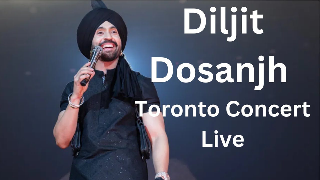 Diljit Dosanjh Entry at Toronto Live Concert Rogers Centre Stadium with ...