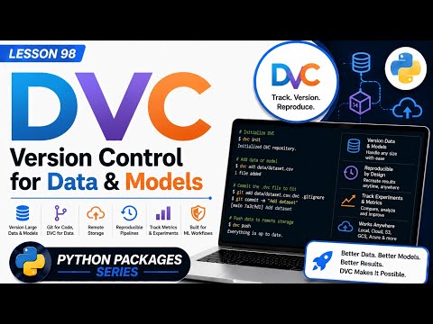 L98 | DVC: Version Control for Data & Models | Python Packages Series | Uplatz