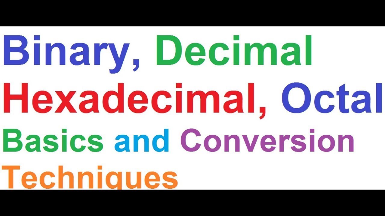 decimal to binary conversation - YouTube