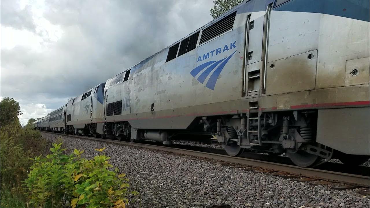 Fantastic Nathan K5LA on Amtrak P048 Lakeshore Limited with two private coaches! - YouTube