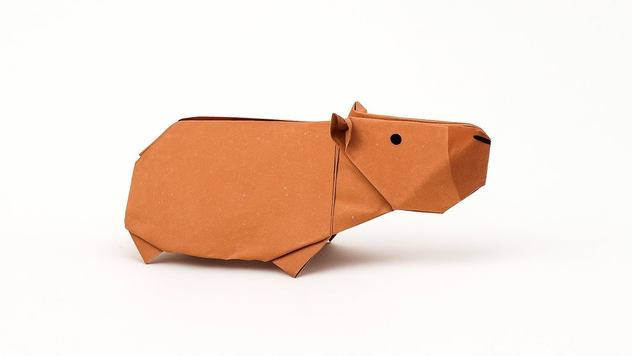 Easy Origami Capybara – Simple Step-by-Step Tutorial - YouTube