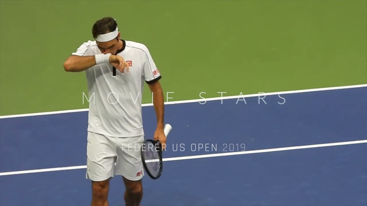 Roger Federer US OPEN 2019 MOVIE STARS - YouTube