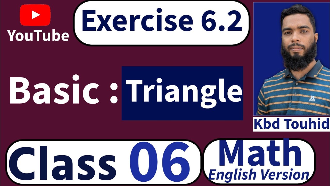 Triangle | Geometry Basic Concept | Exercise 6.2 Chapter 6 | Class 6 ...