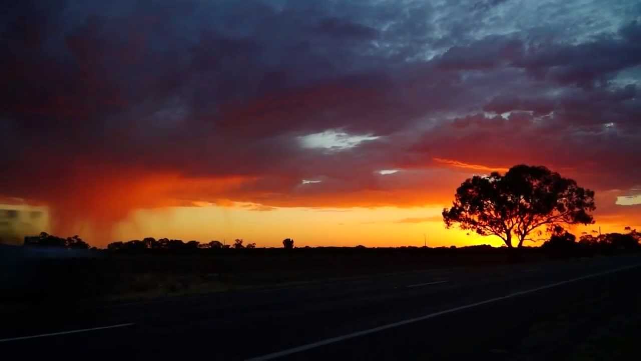 Aussie Sunset in Hay NSW - YouTube
